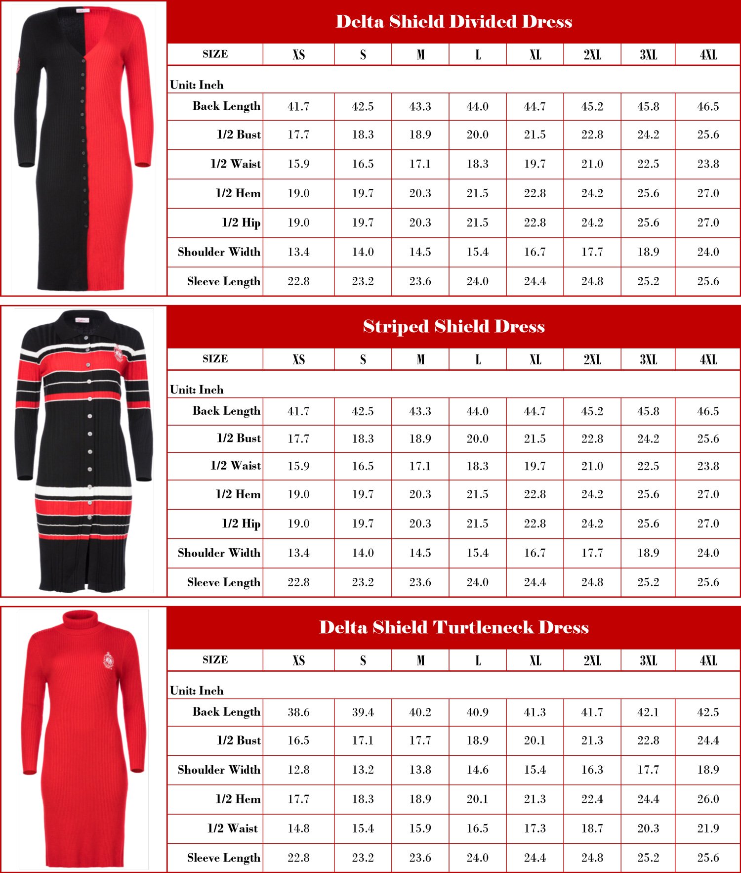 Dear Delta - 2022-Fall-Winter-Size-Charts