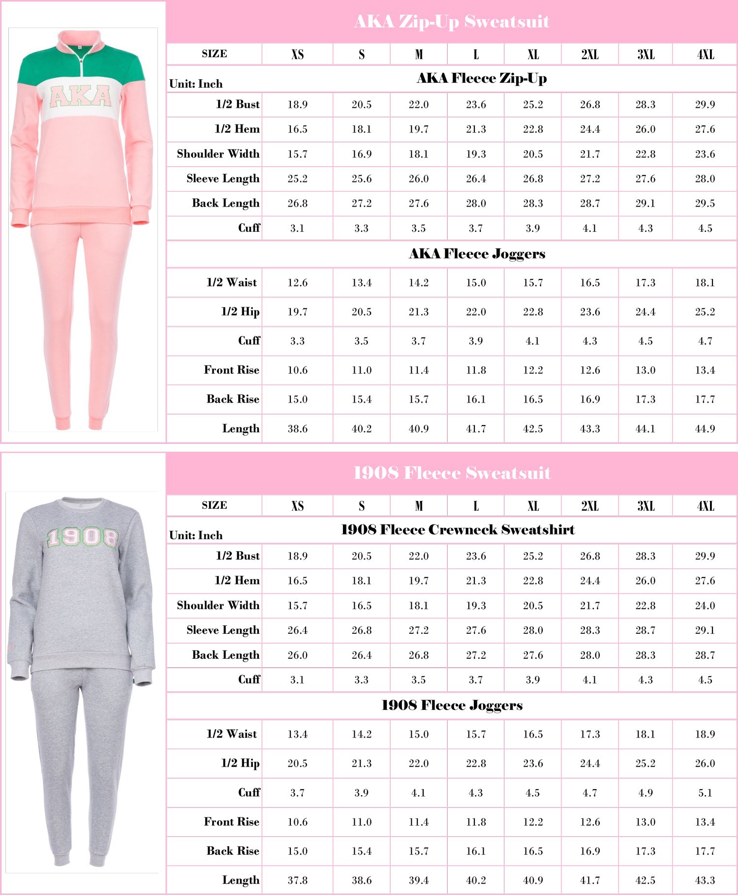 Ivy Storehouse - 2022-Fall-Winter-Size-Charts